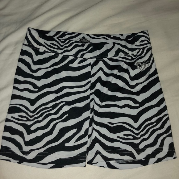 Bottoms | Justice Spandex Zebra Print Shorts | Poshmark